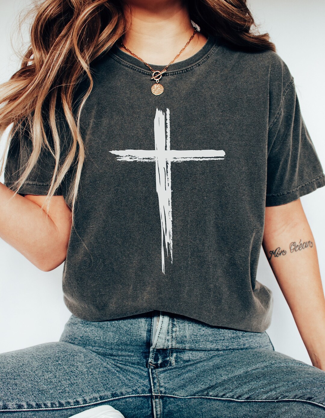 Christian Shirt, Religious Outfit, Retro Faith T Shirt, Christian Cross ...