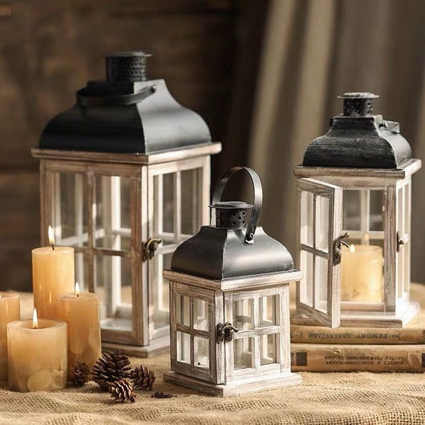 Rustic Lanterns - Etsy
