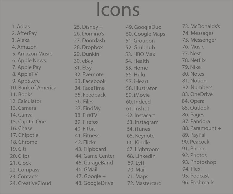 3D Black Bevel With Gray App Icons | 135 Icons | 4 Different Sizes for ...