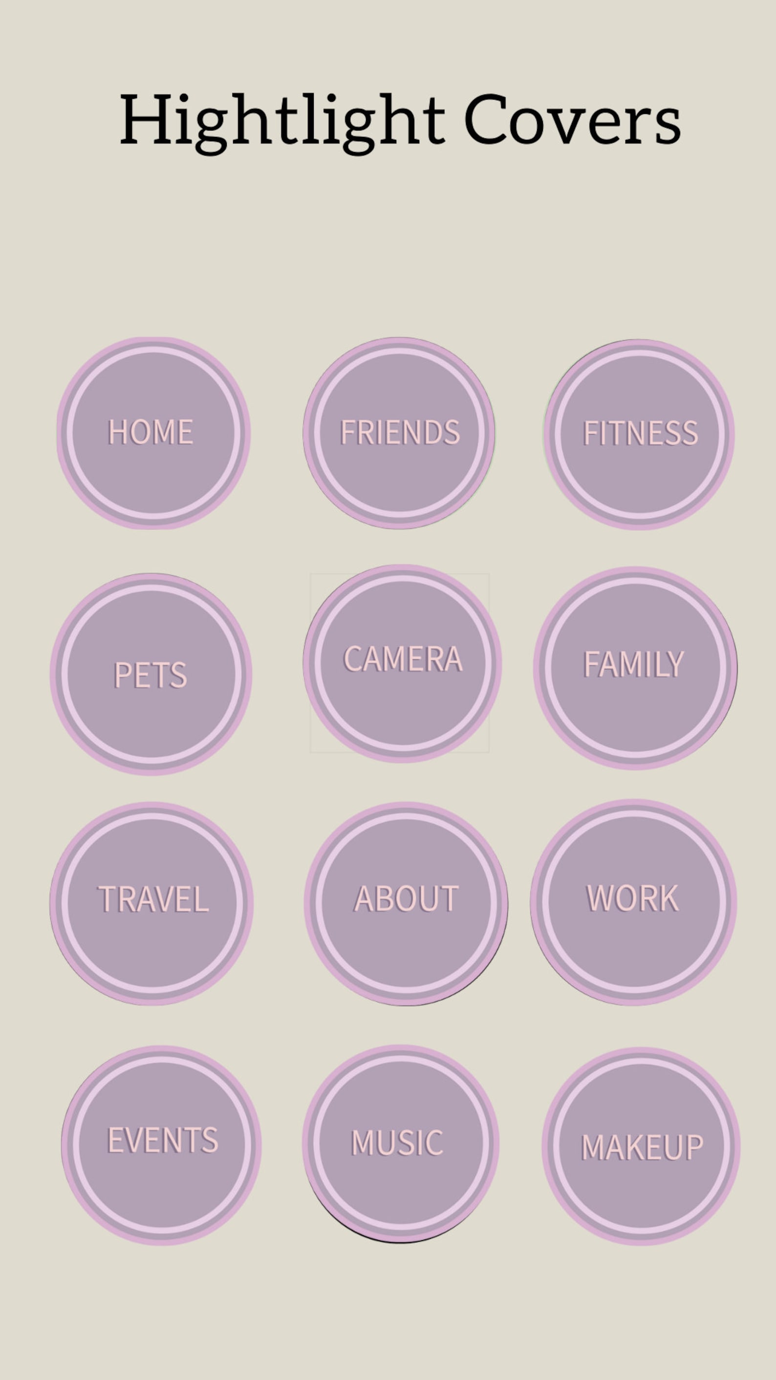 30 Purple Instagram Highlight Covers | Social Media Covers | IOS App ...