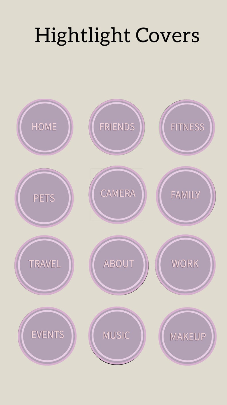 30 Purple Instagram Highlight Covers | Social Media Covers | IOS App ...