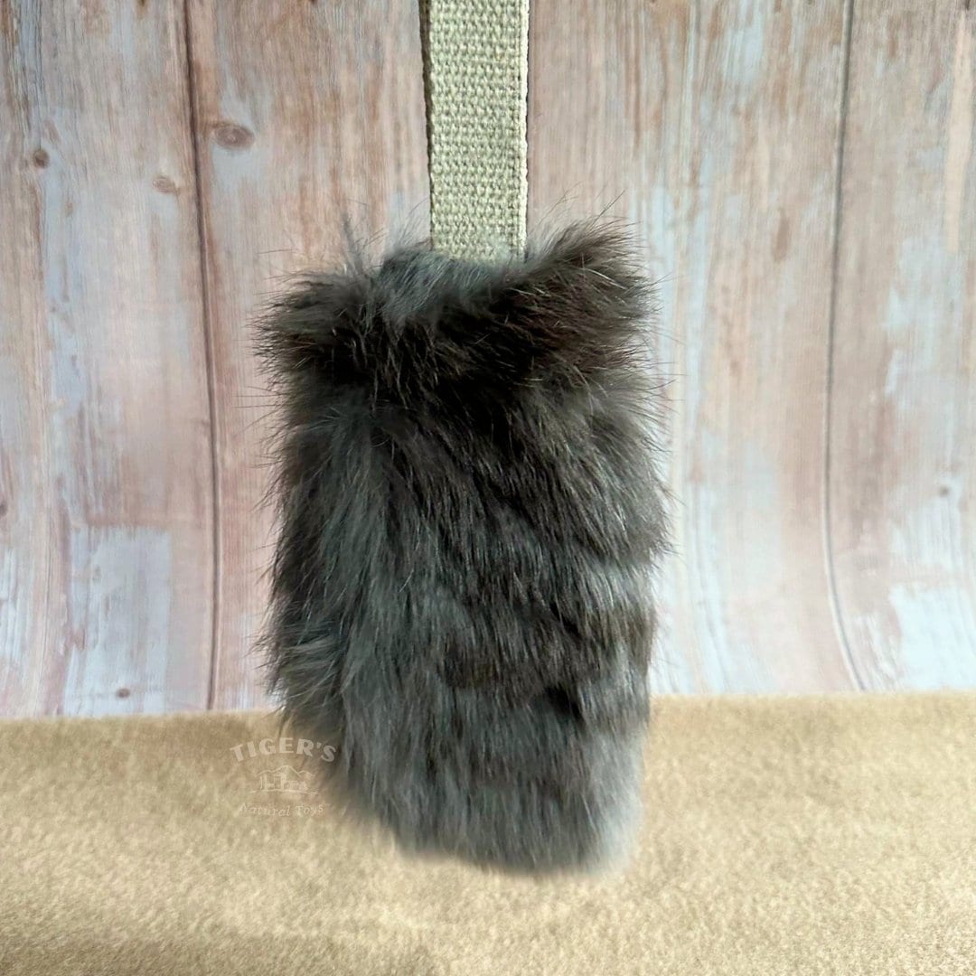 Rabbit Fur With Natural Hemp Rope Toy for Dogs and Cats - Etsy