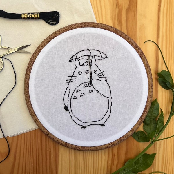Totoro Embroidery - Etsy