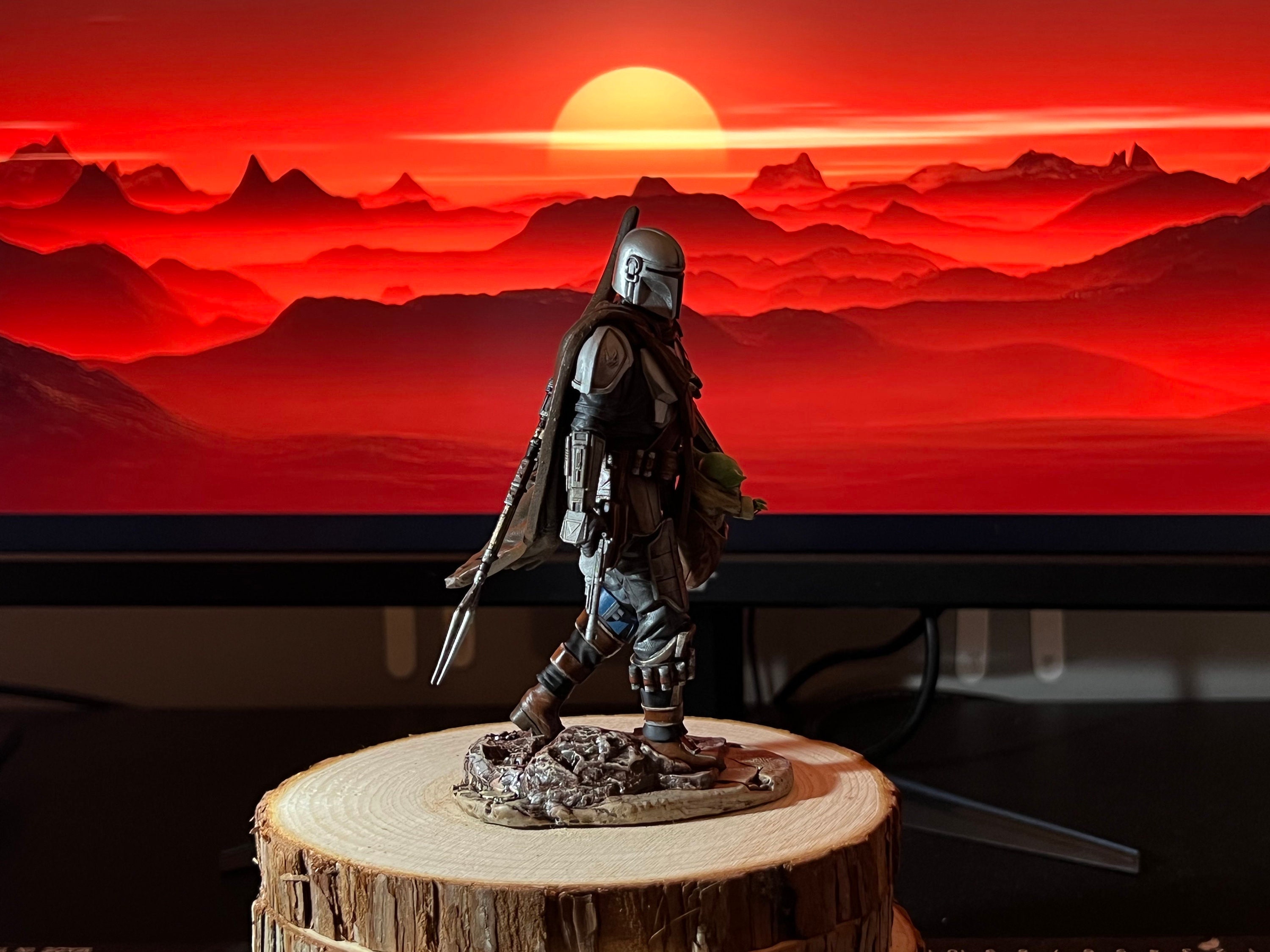 The Mandalorian With Grogu High Definition 3D Printing Hand-made Paint ...