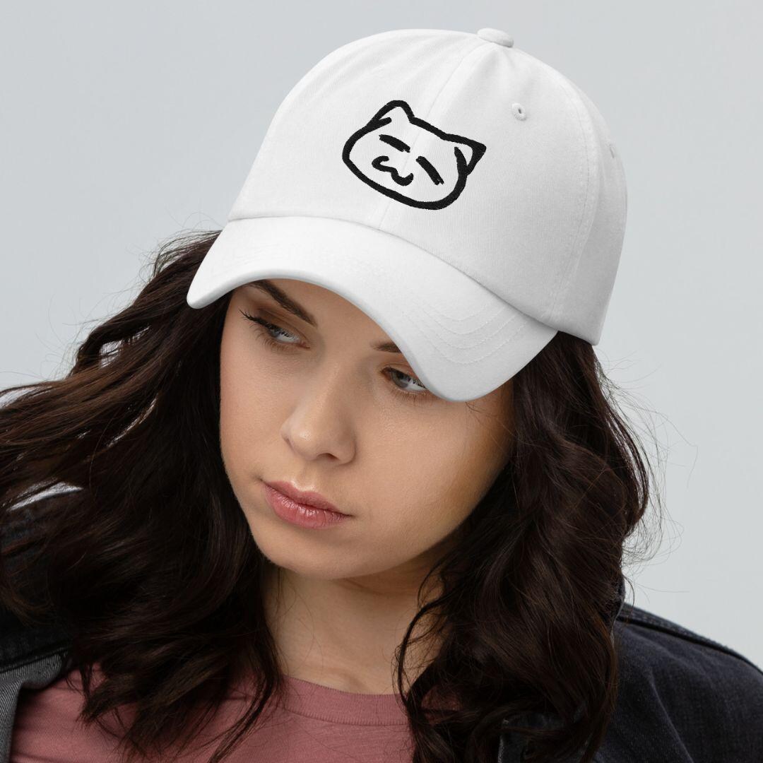 Cat Dad Cap Neko Hat Japanese Cat Embroidered Hat Adjustable Kawaii Cat ...