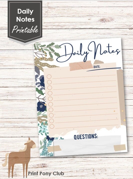 Daily To-do List Printable - Etsy