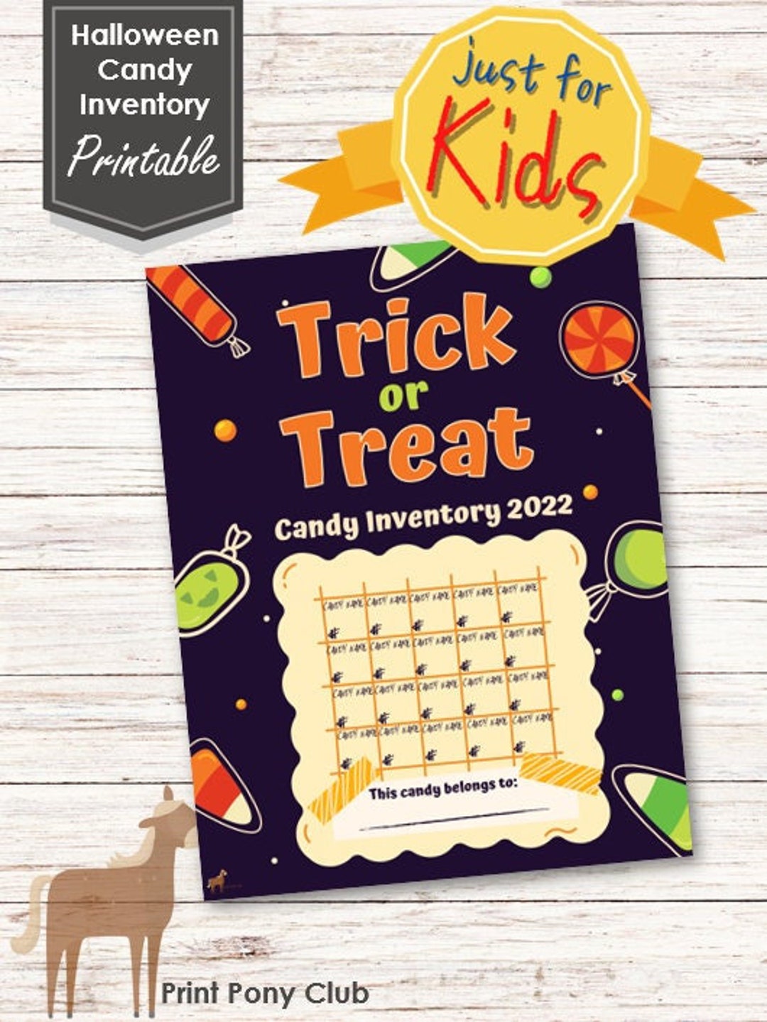 Halloween Candy Inventory - Etsy