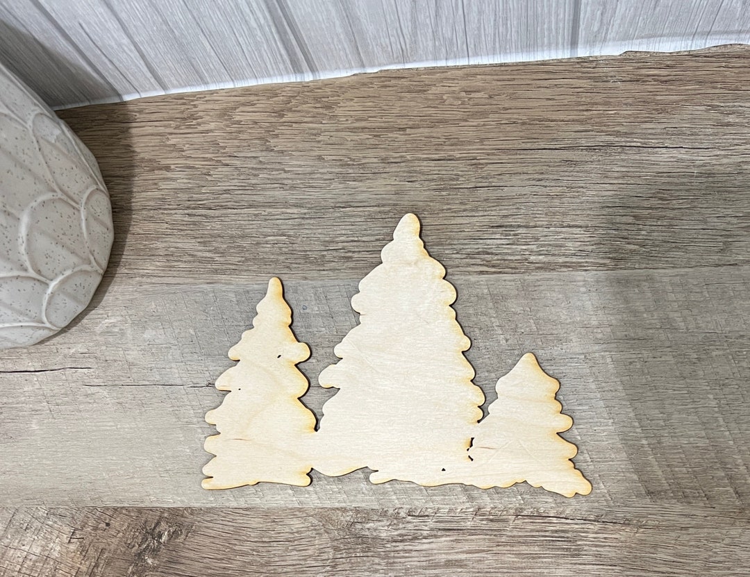 Where the Tree Tops Glisten Wood Cutouts, DIY Unfinished Stencil ...