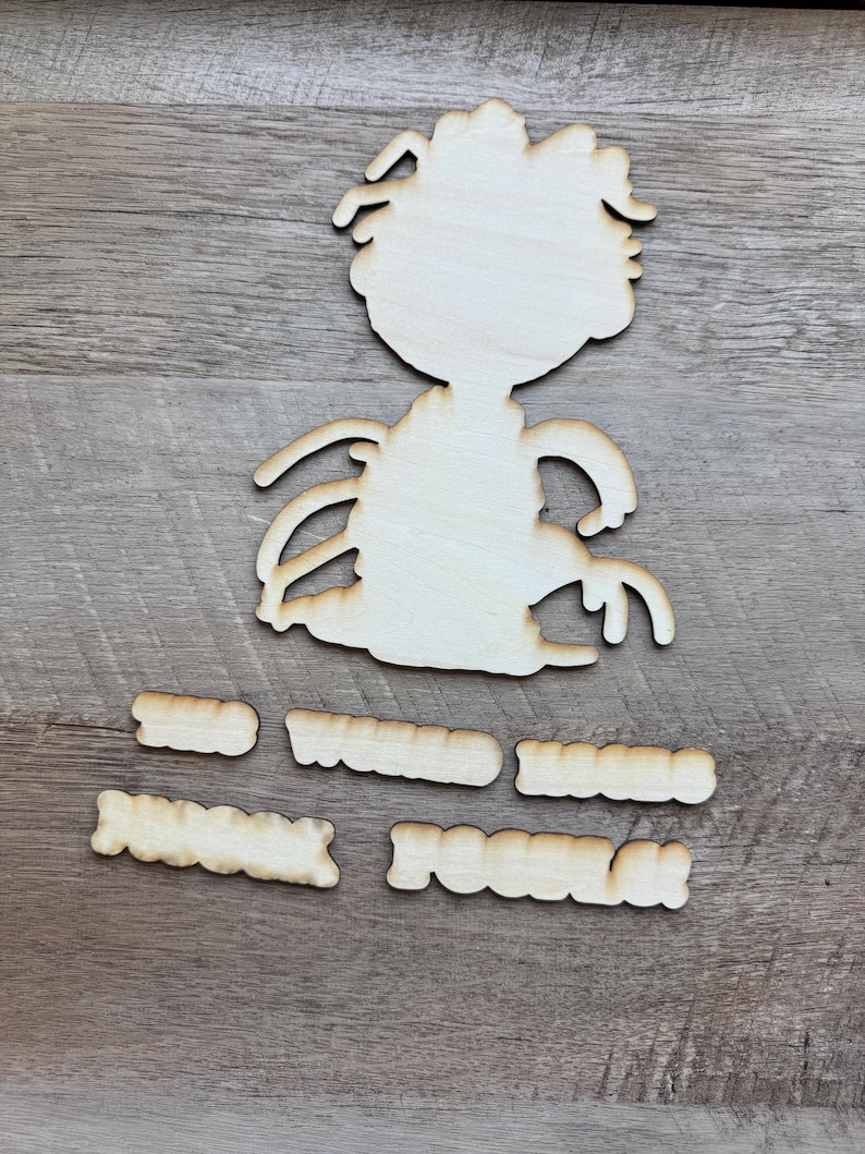 Peanuts - Messy People Wood Cutouts, DIY Unfinished Stencil/transfer ...