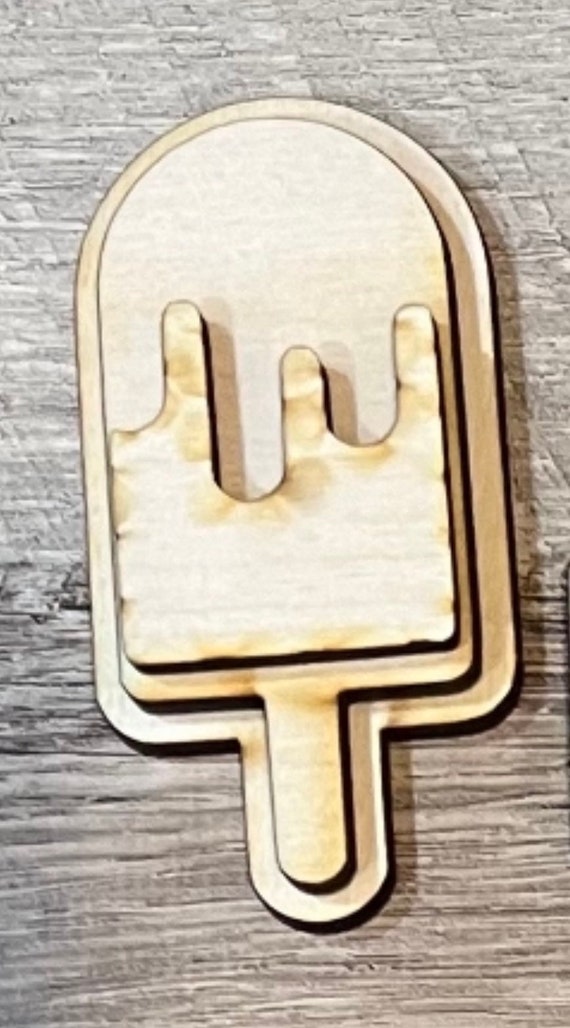 3-layer Popsicle Wood Cutout Coordinates With the Shell Yeah - Etsy