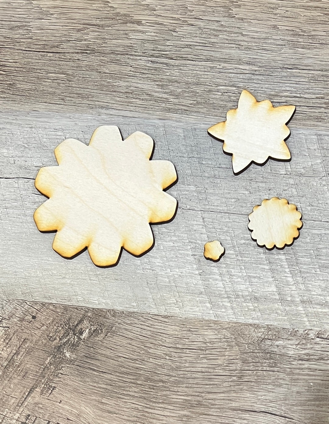 Holiday Star Patterns Wood Cutouts, Stencil, Transfer Woodcuts, DIY ...