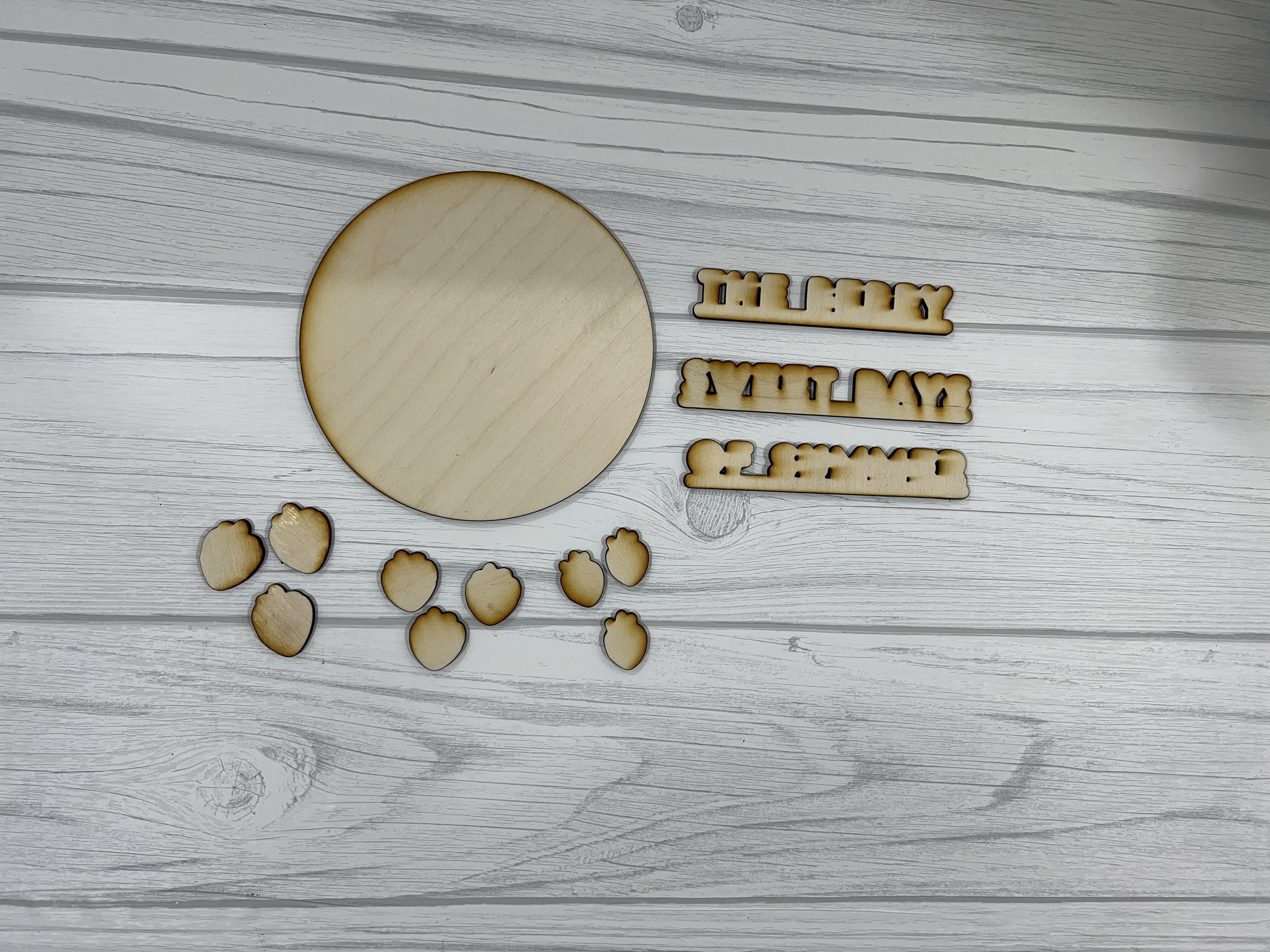 Berry Sweet Wood Cutouts July 2022 Club Couture Stencil - Etsy