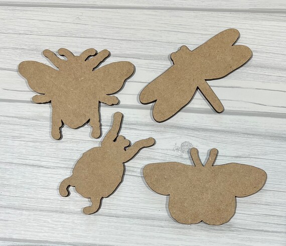 Etched Bugs Wood Cut Outs Creative Kickstart Chalk Couture - Etsy
