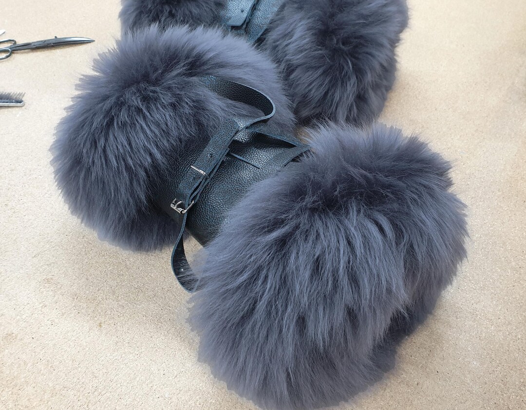 Last Piece: Exclusive Muff Pure Real Lambskin Natural Hand Warmer ...