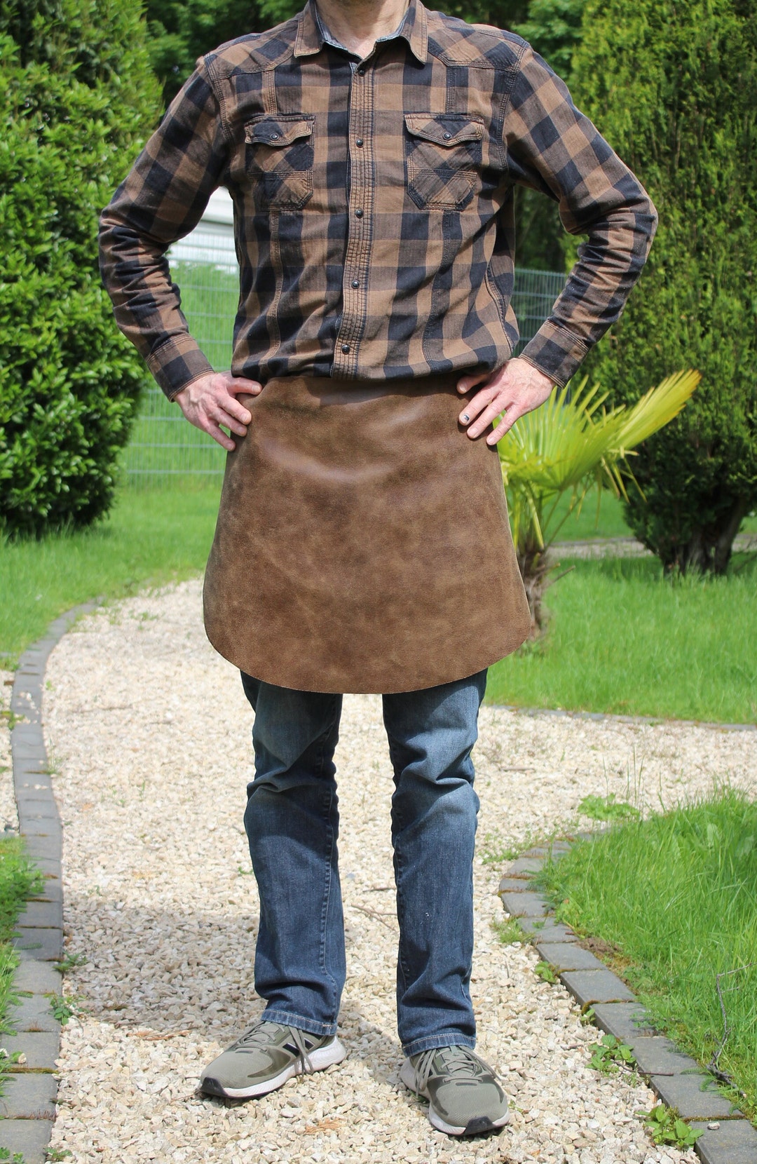Leather Apron: Tapper Apron, Apron, Waiter Apron Short Made of Genuine ...