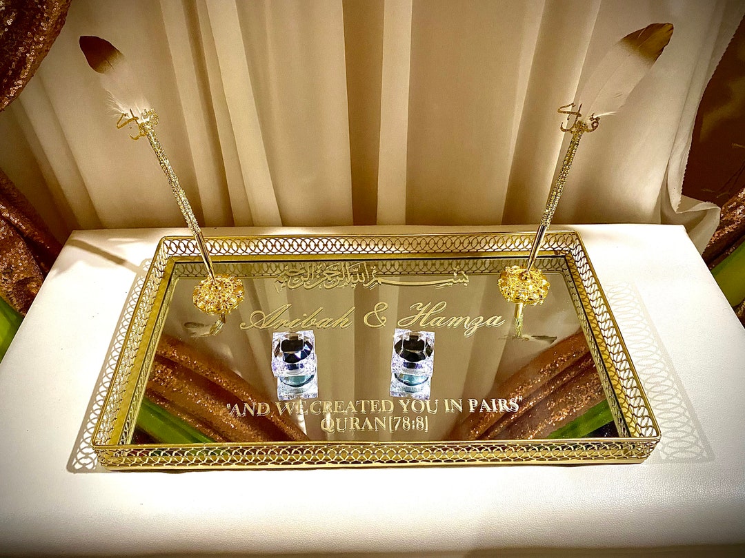 Personalized Nikkah Ring Plate - Etsy