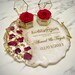 Round Custom Resin Ring Plate Nikkah Wedding Personalise Gift Bespoke ...