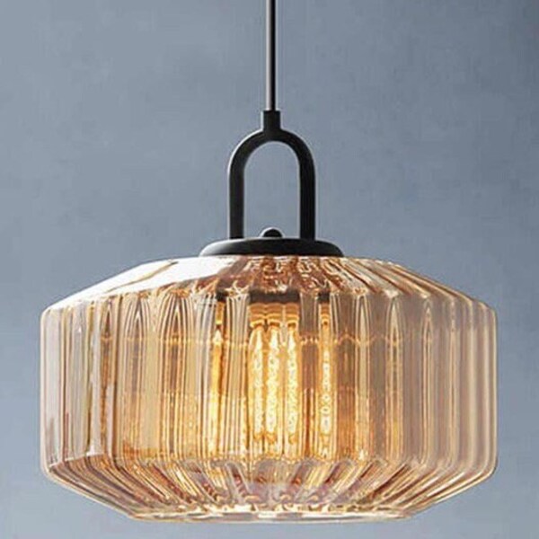 Amber Glass Light - Etsy