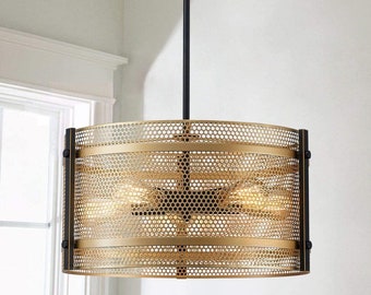 Metal Mesh Pendant Light - Etsy