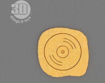 Vinyl Player Cookie Cutter Bakerlogy Biscuit Cutters Record Player ...