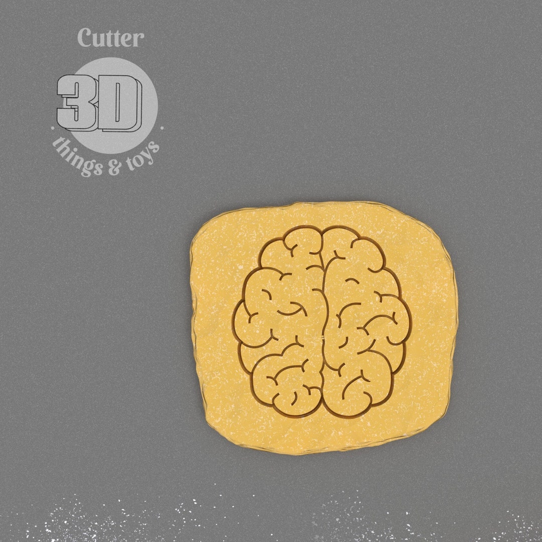 Brain Top Cookie Cutter Science Cookie Cutter Creative Cuisine, Human ...