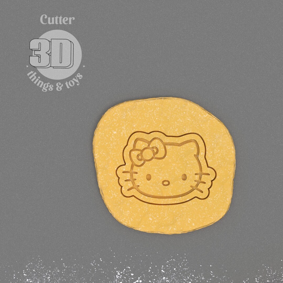 Hello Kitty Silhouette Decal Famous Cookie Cutter Clay Cutter Jewelry ...