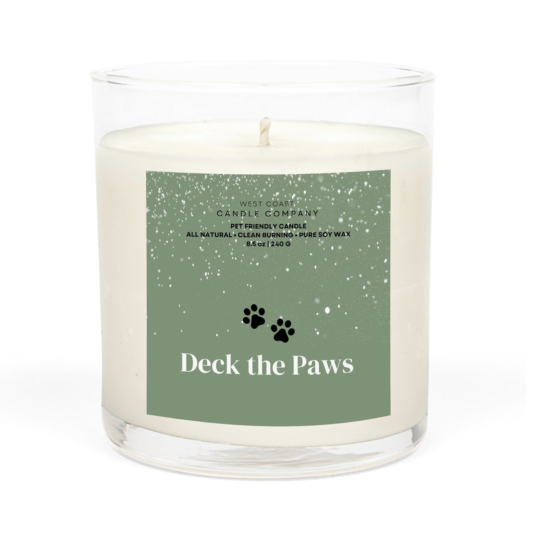 Deck the Paws Candle Pet Safe Candle Clean Burning Candle - Etsy