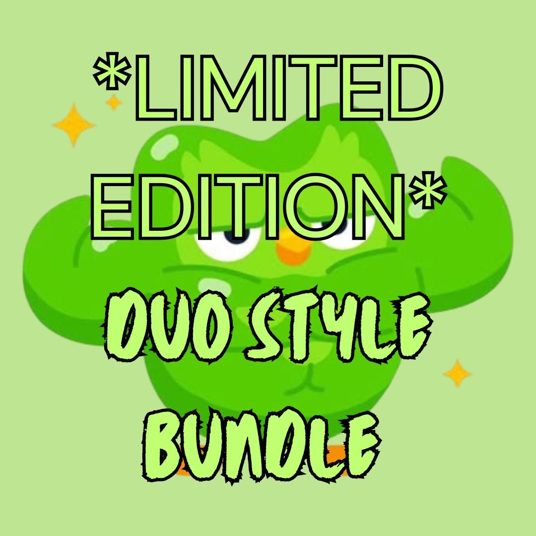 Personalised Style Bundle, Duolingo Style, Mystery Box, Any Size UK 2 ...