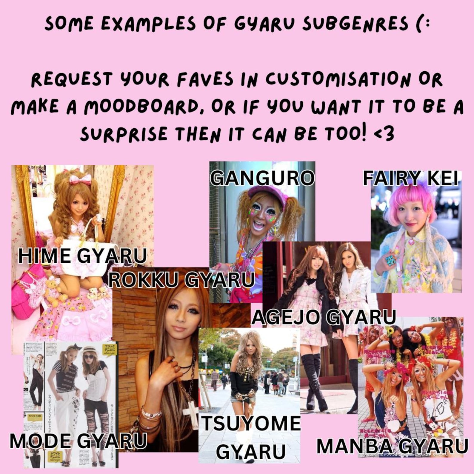 Personalized Gyaru Style Bundle: Japanese Subculture Mystery Box ...