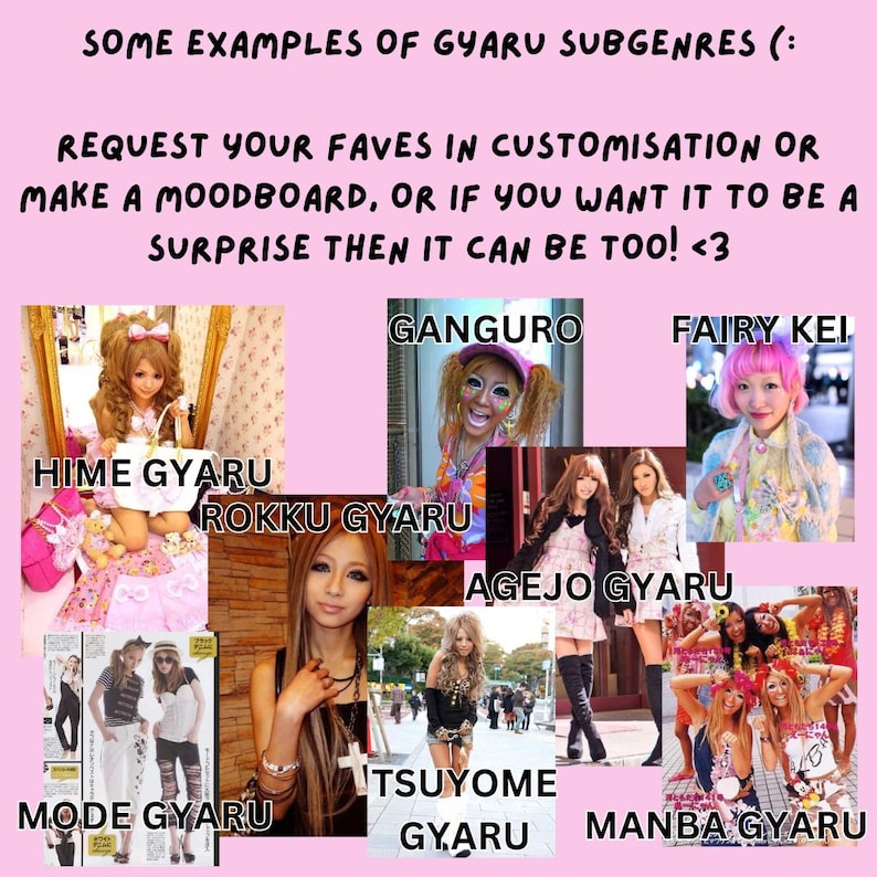 Personalized Gyaru Style Bundle: Japanese Subculture Mystery Box ...