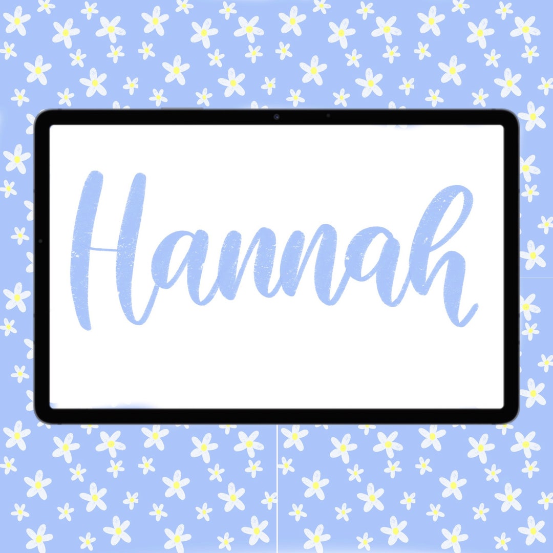 Hannah Lettering Brush Digital Lettering Procreate - Etsy