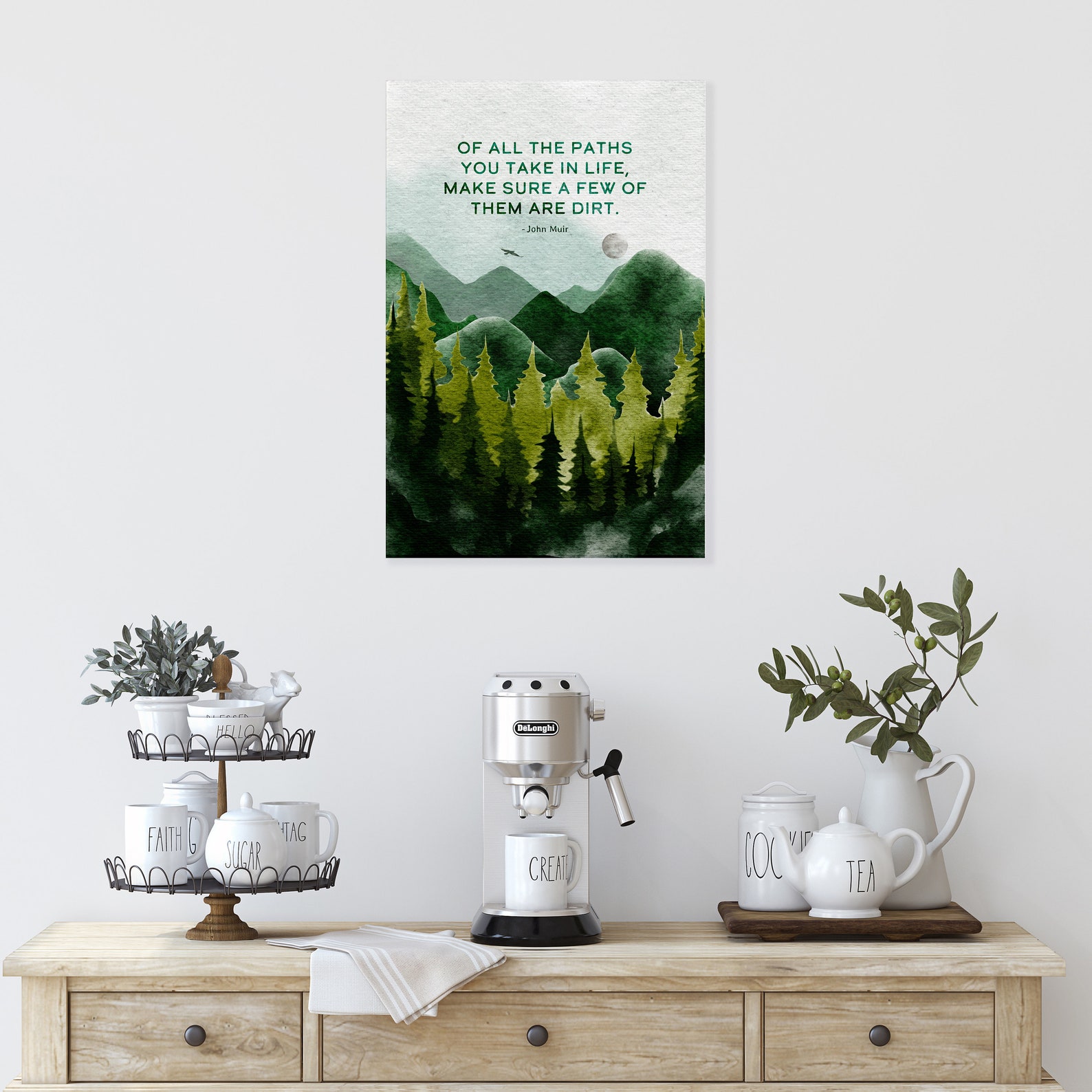 Of All the Paths You Take in Life John Muir Quote Wall Art - Etsy