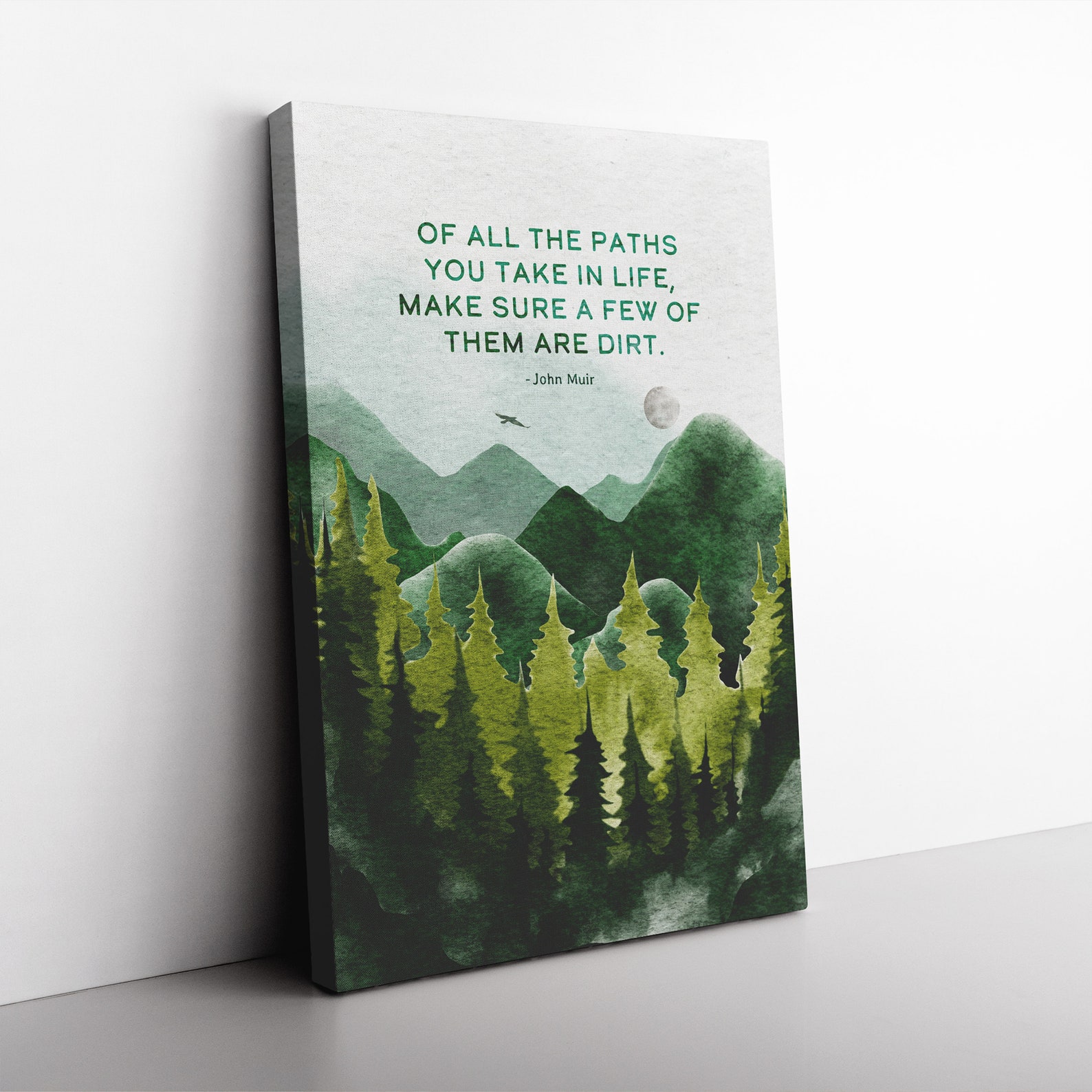 Of All the Paths You Take in Life John Muir Quote Wall Art - Etsy