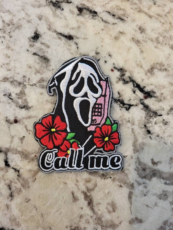 Ghostface Scream Call Me Iron on Patch Scream - Etsy Australia