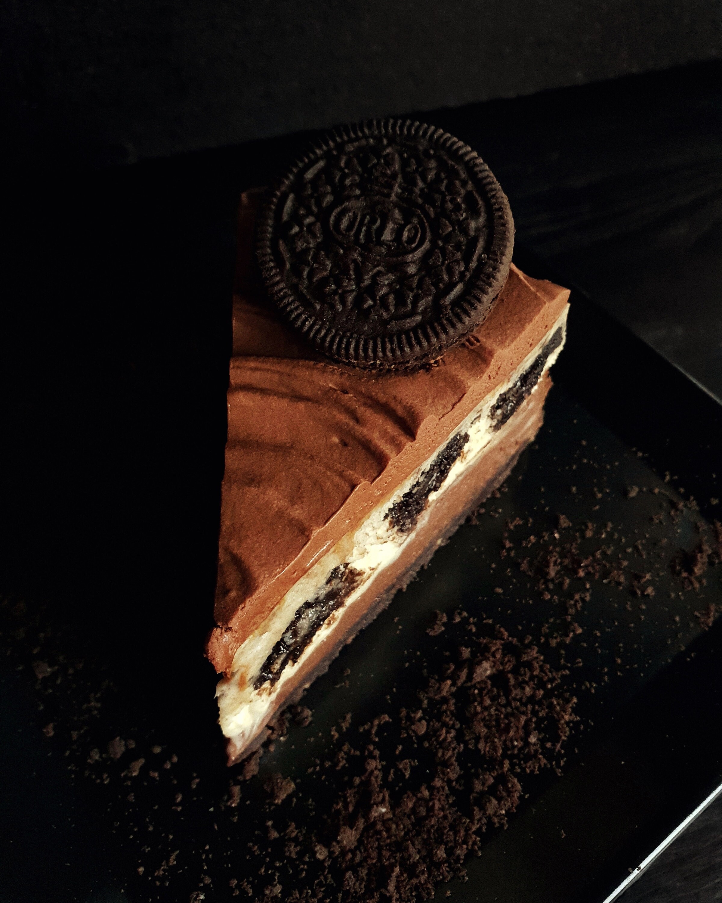 Layered Oreo Chocolate and Vanilla Cheesecake | Printable Recipe ...