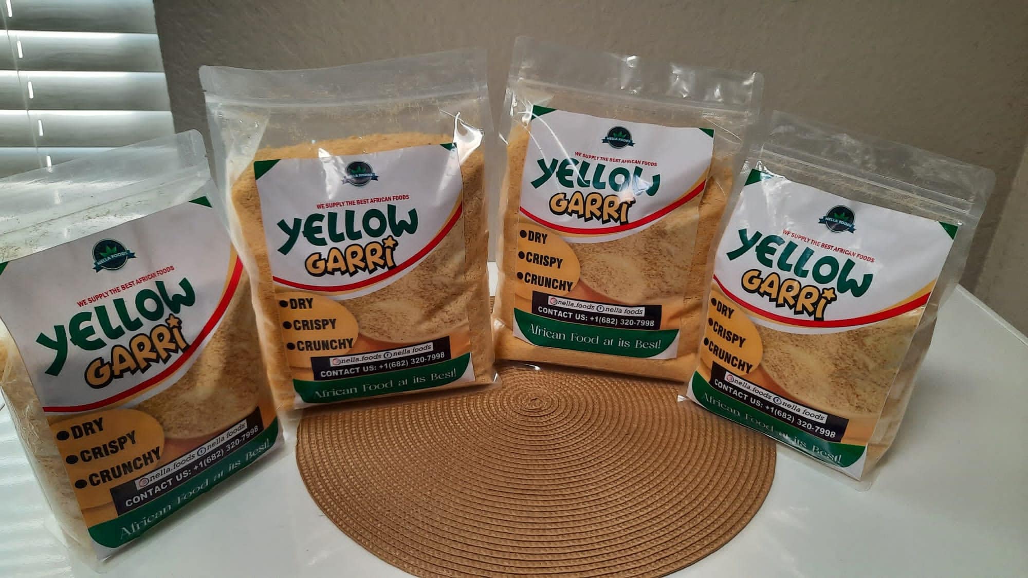 Ibo Yellow Garri for Eba| Crunchy Nigerian Cassava Flakes for Swallow ...