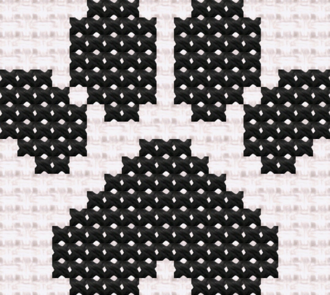 Animal Footprint Cross Stitch Pattern Pack: Pawprint, Cow Hoofprint ...