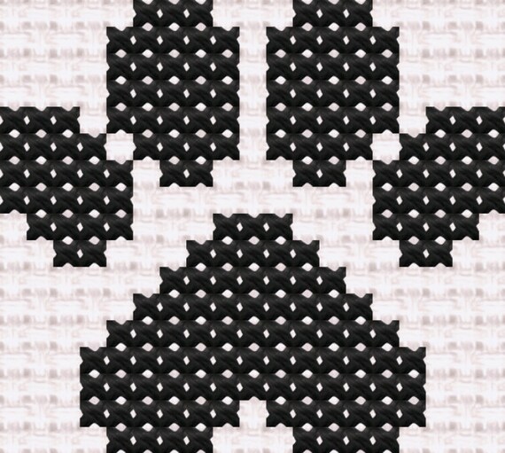 Animal Footprint Cross Stitch Pattern Pack: Pawprint Cow - Etsy