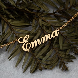 Personalized Gold Name Necklaces - Custom Name Jewelry for Women - Emma ...