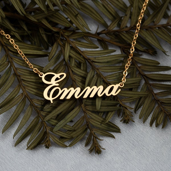 Gold Necklace Emma - Etsy