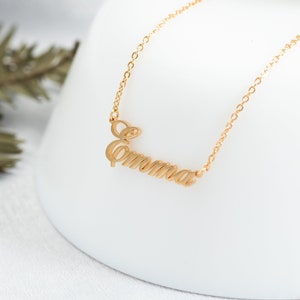 Personalized Gold Name Necklaces - Custom Name Jewelry for Women - Emma ...