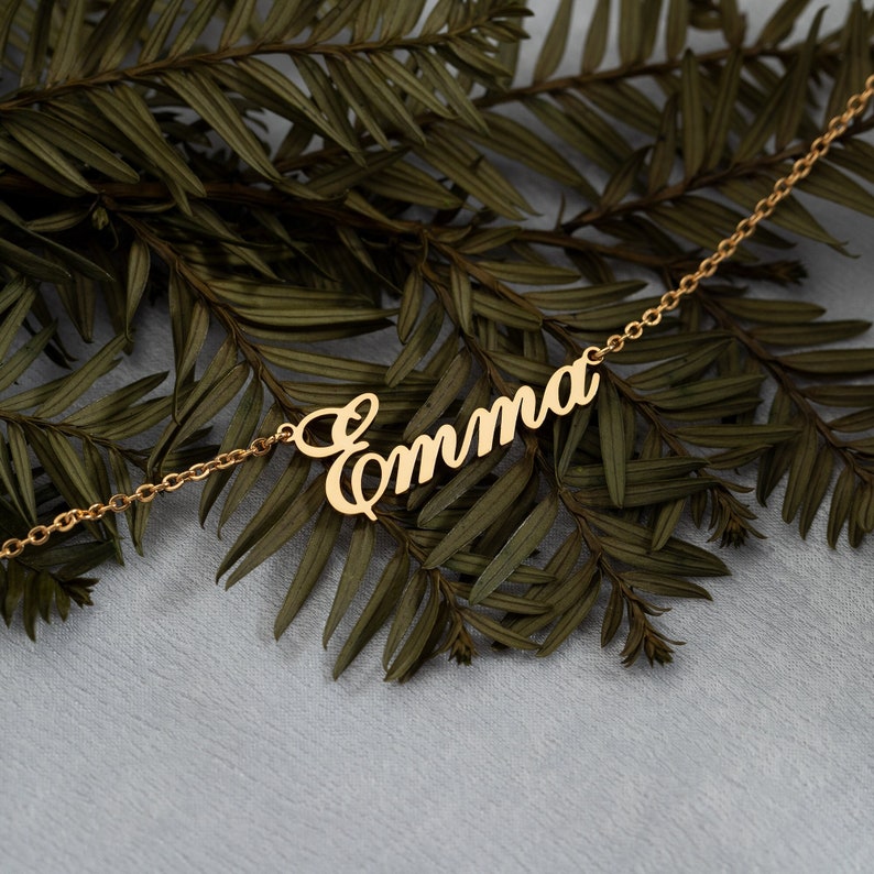 Personalized Gold Name Necklaces - Custom Name Jewelry for Women - Emma ...