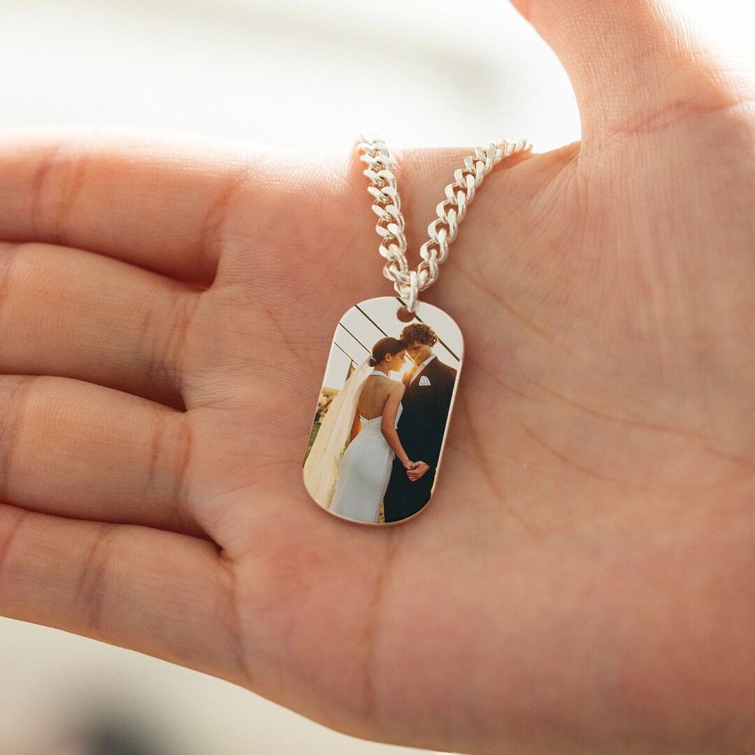 Personalised Photo Dog Tag Necklace,photo Dog Tag Pendant,custom Dog ...