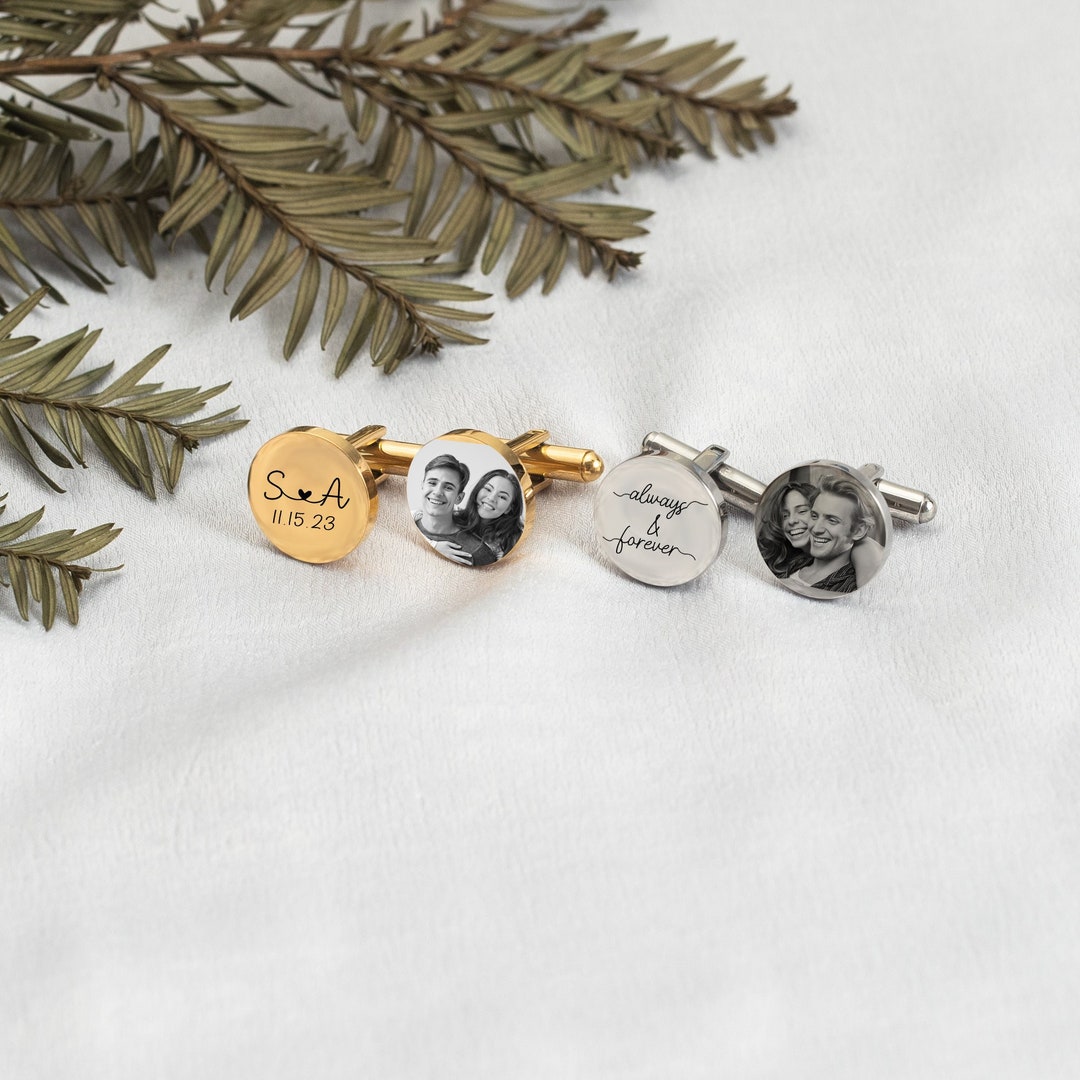Custom Photo Cufflinks for Men,personalized Cufflinks With Picture ...