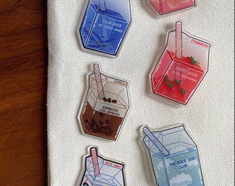Juice Box Enamel Pin - Etsy