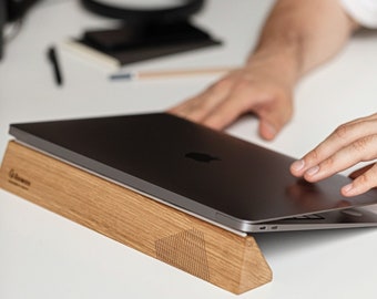 Laptop Stand Wood Laptop Riser for Desk - Etsy