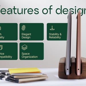 Dual Laptop Stand, Dual MacBook Stand - Etsy