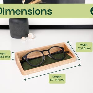 Personalized Eyeglasses Tray, Glasses Holder, Horizontal Glasses Tray ...