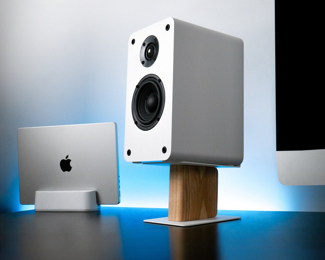 Desk Speaker Stands Set of 2 Stands Home Office Setup Maximize Space ...