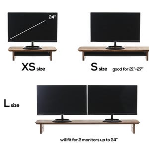 Personalized Desk Shelf Monitor Stand With Storage, Custom Desk Monitor ...